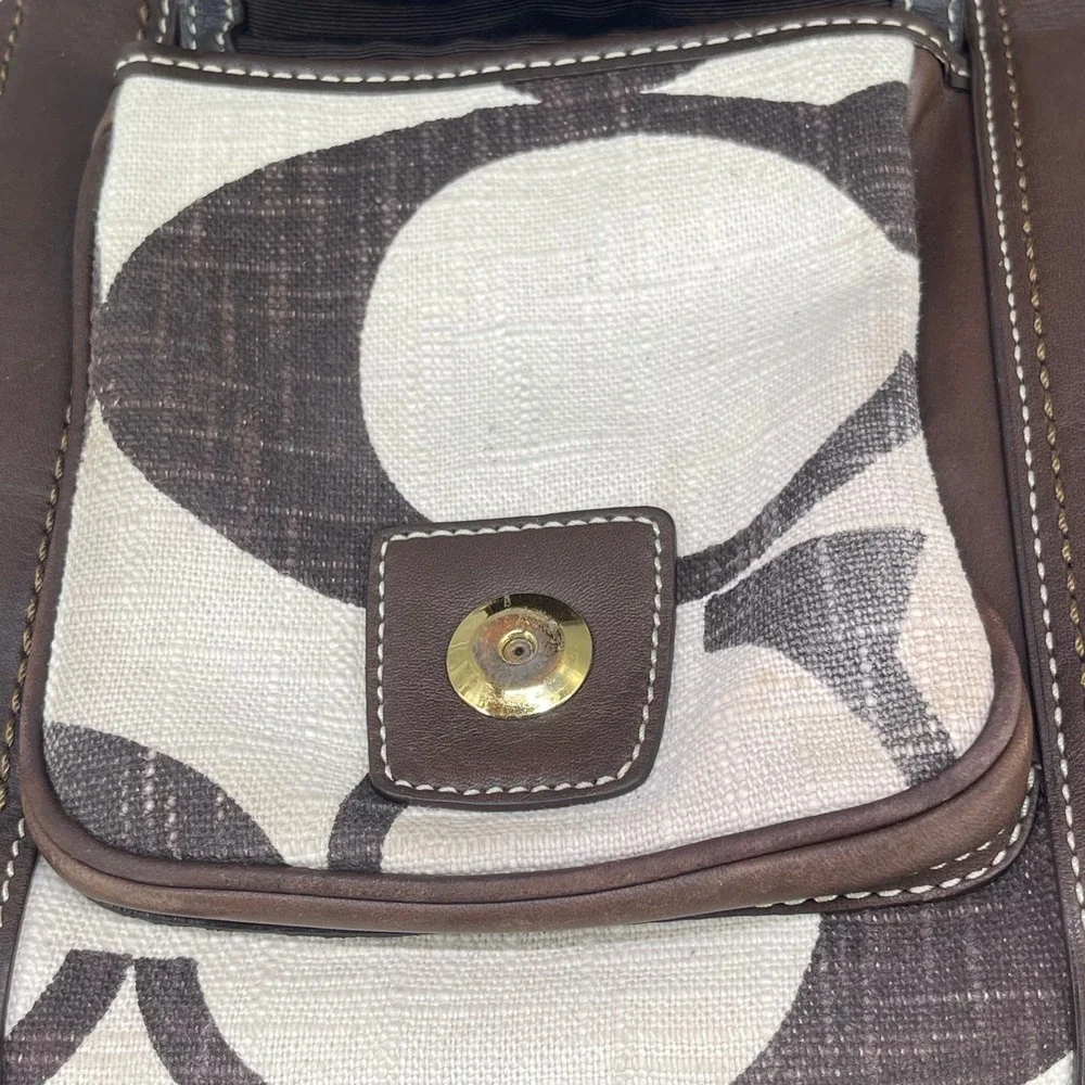 Coach | Bags | Coach Legacy Signature Satchel Bag Women Medium Brown C ...